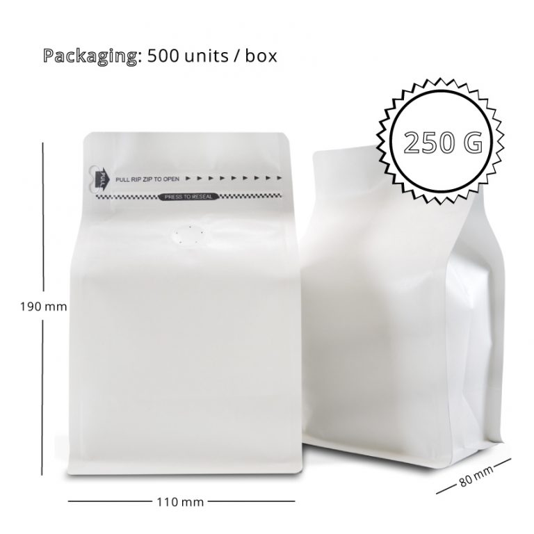 250g Box Bottom Bags - Stock & Custom Printed Packaging - The Bag ...